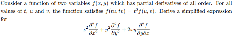 Solved Consider a function of two variables f(x,y) which has | Chegg.com