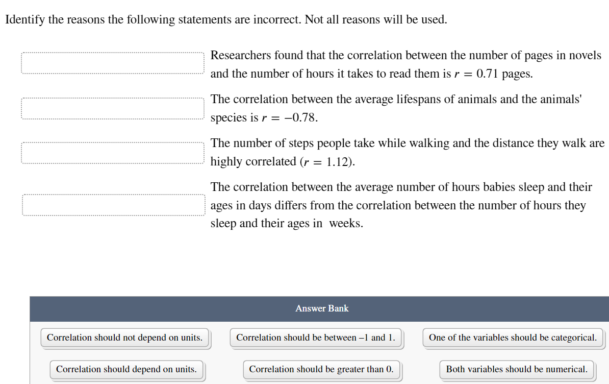 Solved Identify the reasons the following statements are | Chegg.com
