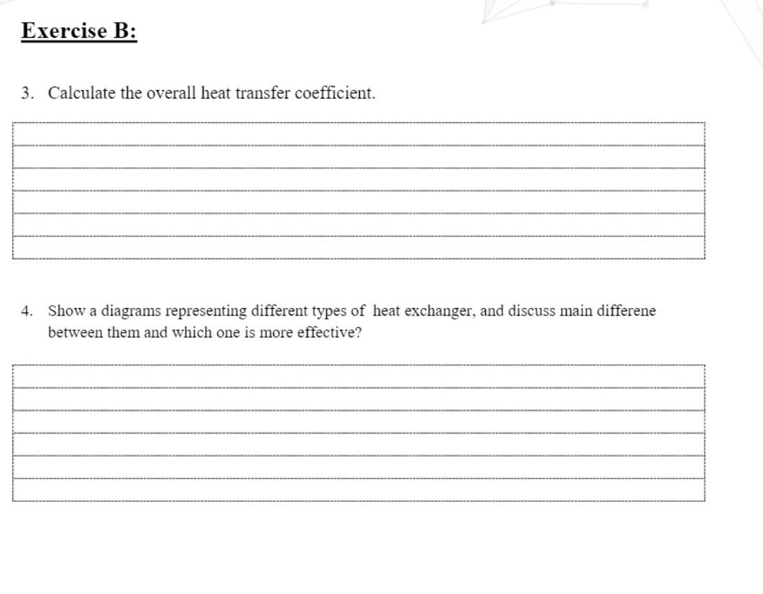 Solved Exercise A Table 1 Given Data To Calculate Heat Chegg