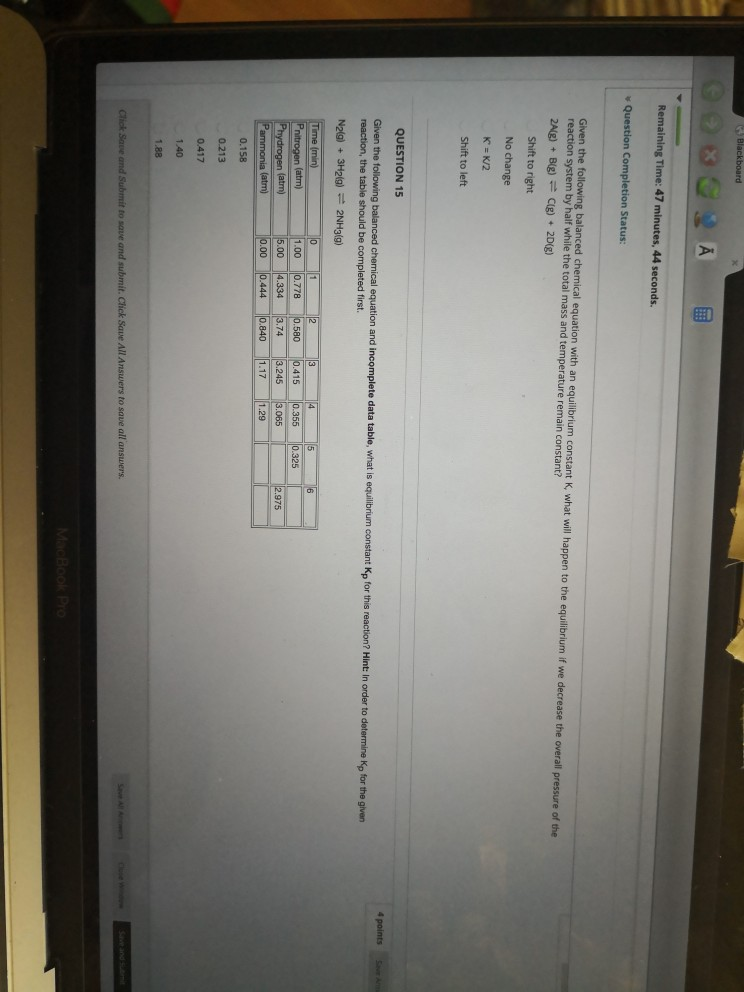 Solved Blackboard Remaining Time: 48 minutes, 16 seconds. | Chegg.com