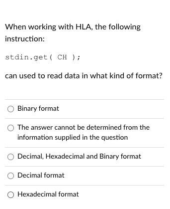 Solved When the bits of register CL are changed by an HLA | Chegg.com