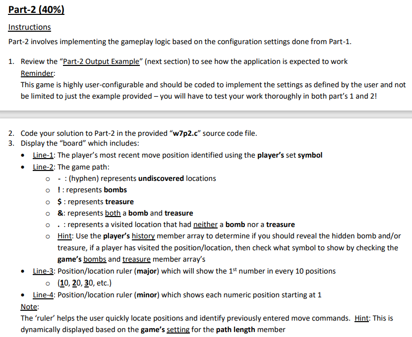 Solved Part-2 (40%) Instructions Part-2 involves | Chegg.com