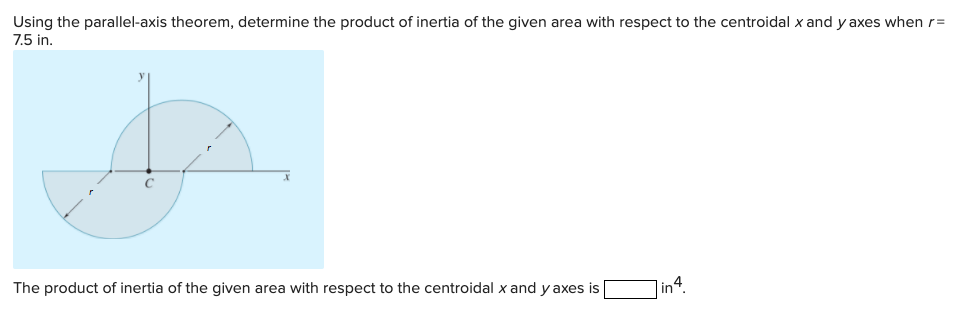 Solved Using The Parallel Axis Theorem Determine The 0922