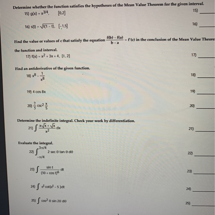 Solved Determine Whether The Function Satisfies The