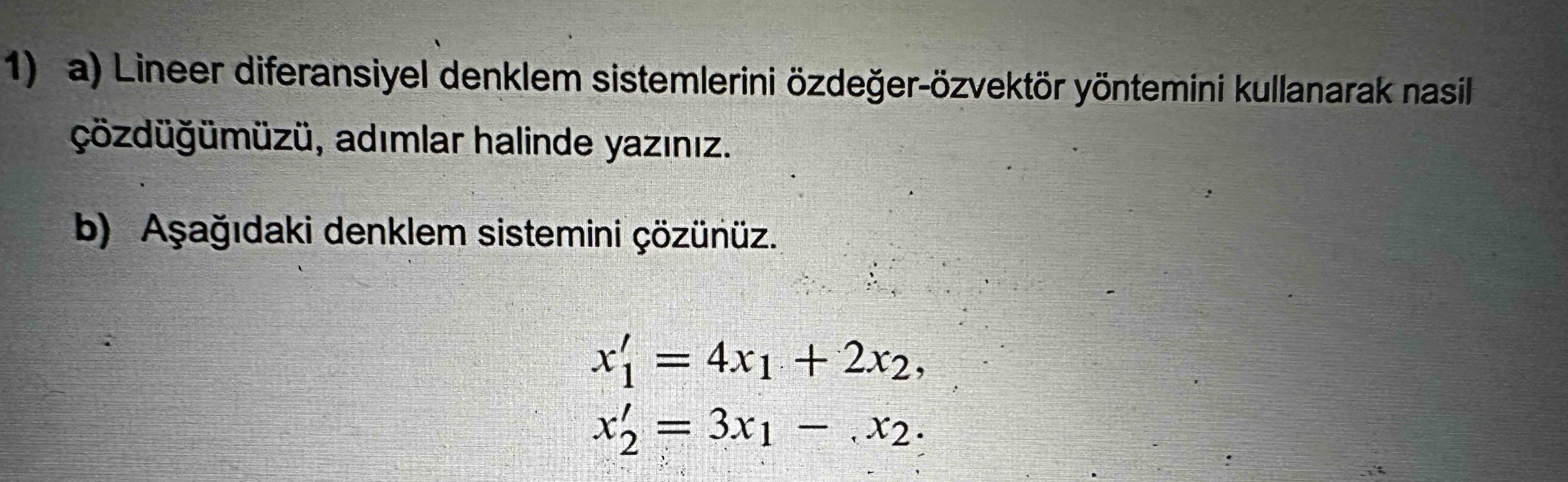 Solved 1 ﻿a Write Step By Step How To Solve Systems Of