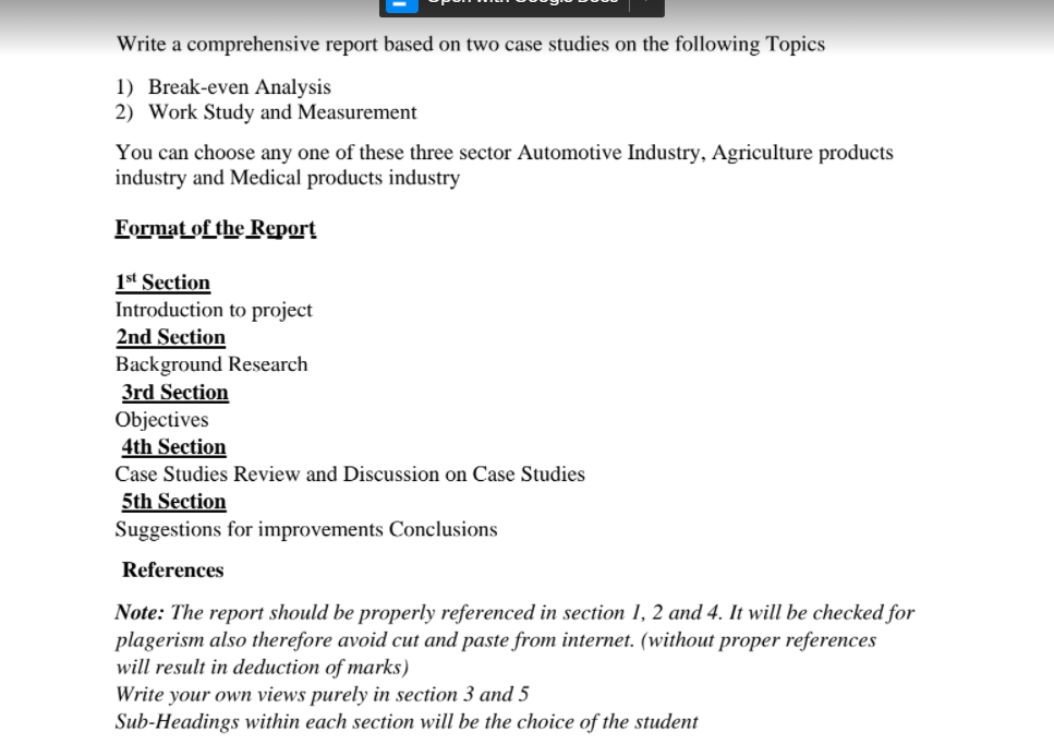 Solved Write a comprehensive report based on two case | Chegg.com