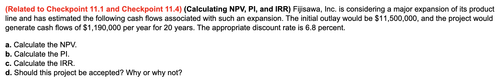 Solved (Related to Checkpoint 11.1 and Checkpoint 11.4) | Chegg.com