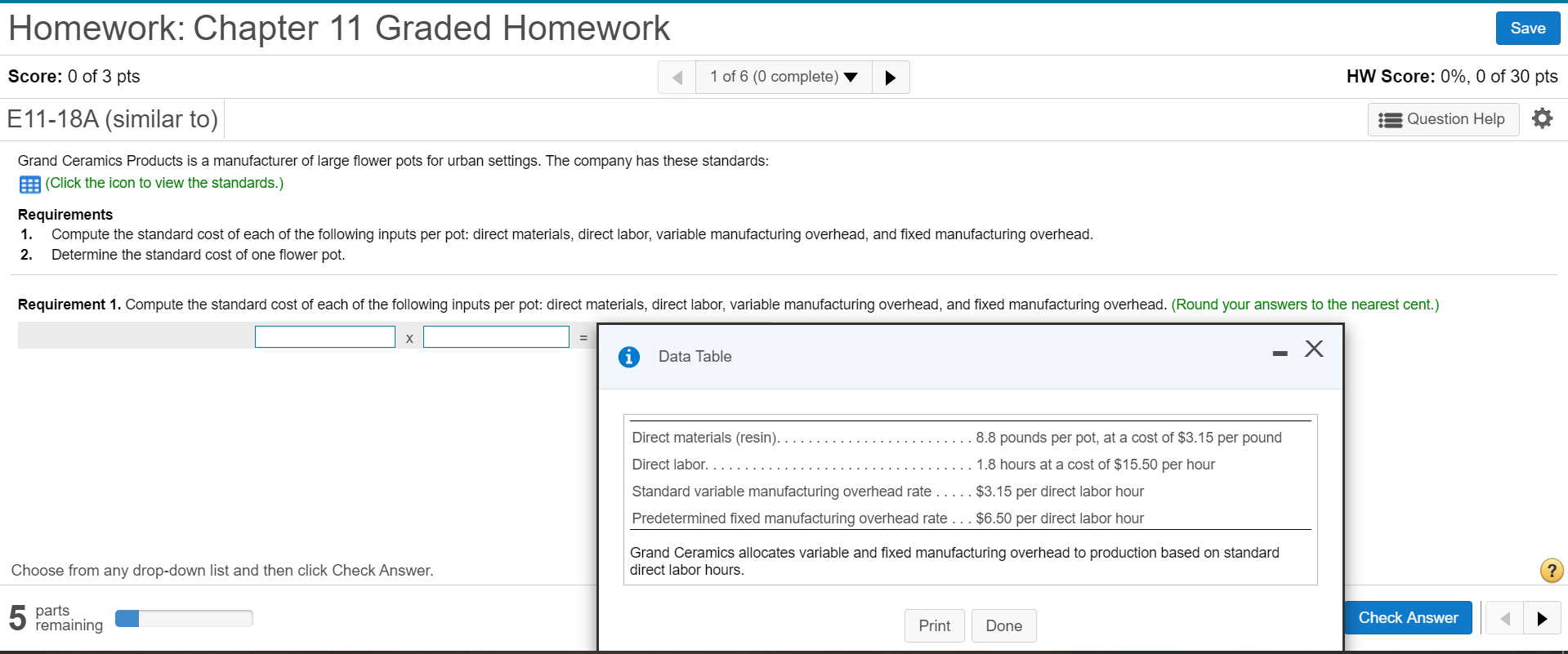 Solved Homework Chapter 11 Graded Homework Save Score 0 Of