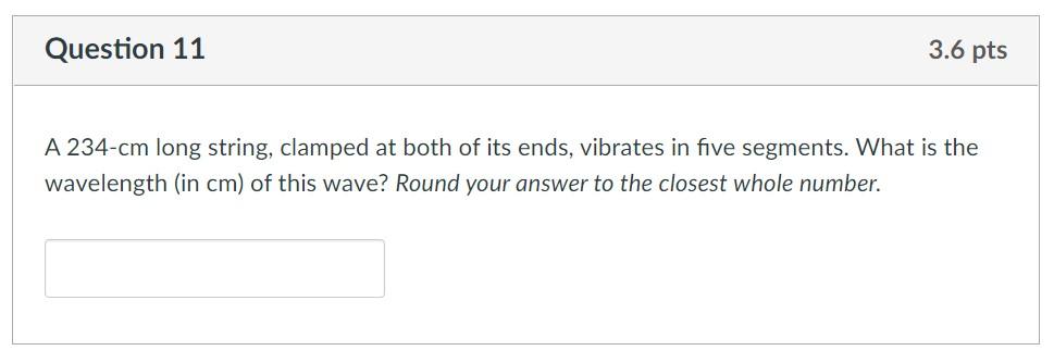Solved A 234-cm long string, clamped at both of its ends, | Chegg.com