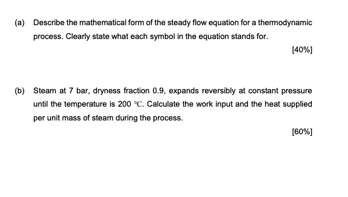 Solved (a) Describe the mathematical form of the steady flow | Chegg.com