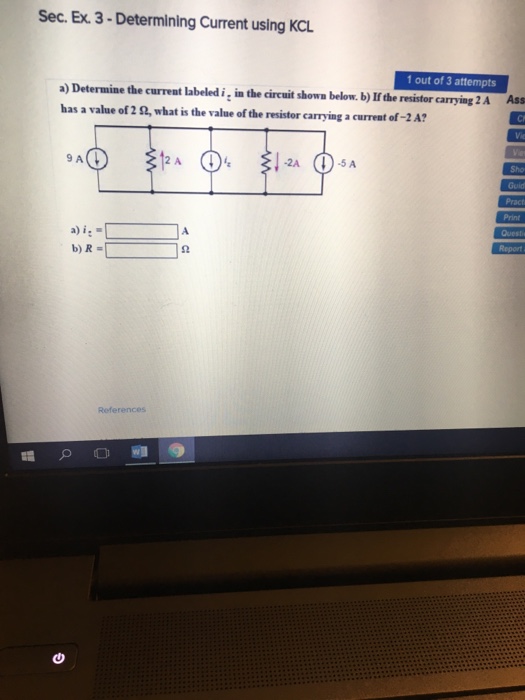 Solved Determine the current labeled i_z in the circuit | Chegg.com