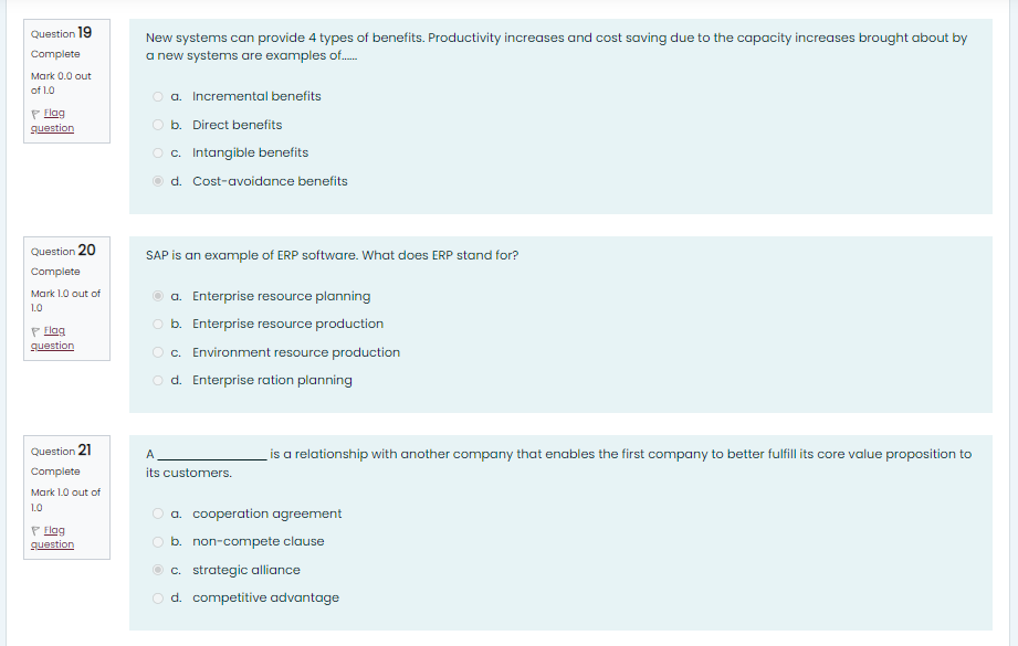 Solved \begin{tabular}{l} Question 1 \\ Complete \\ Mark 1.0 | Chegg.com