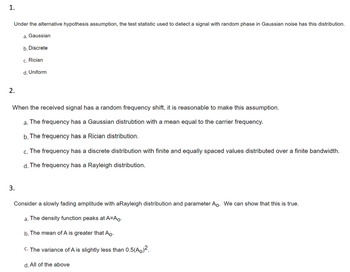 Solved Under the alternative hypothesis assumption, the test | Chegg.com