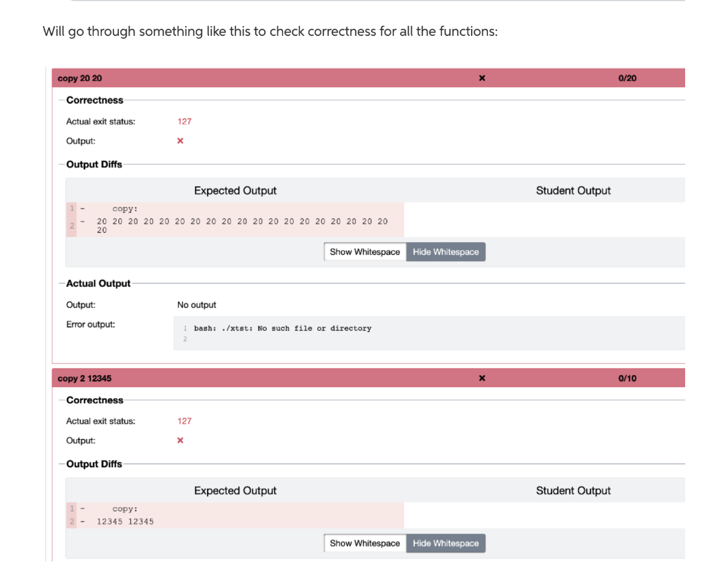 C language implement some functions (task further | Chegg.com