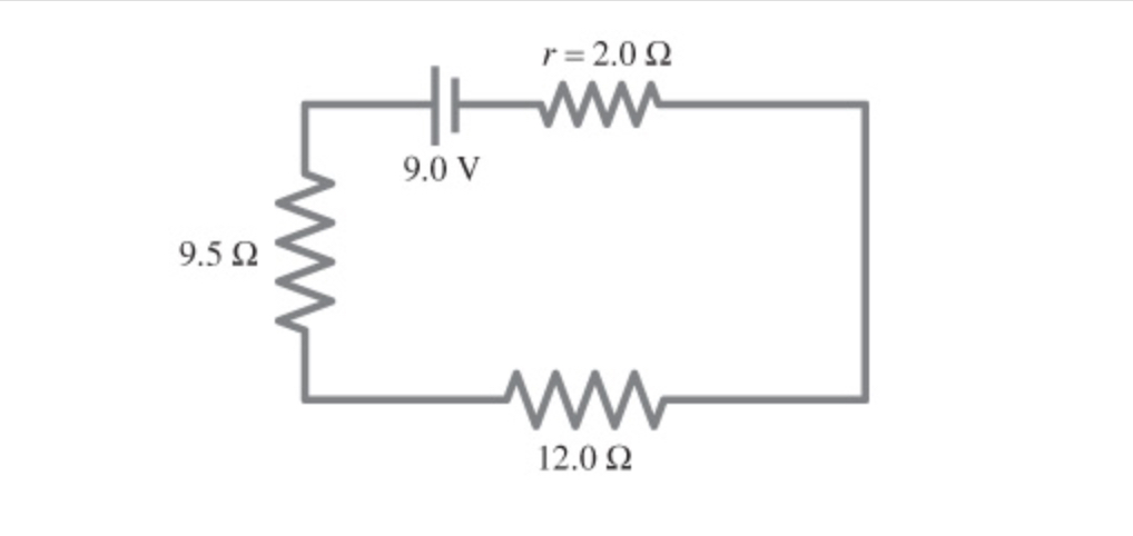 Solved Calculate the current in the circuit in the figure. | Chegg.com