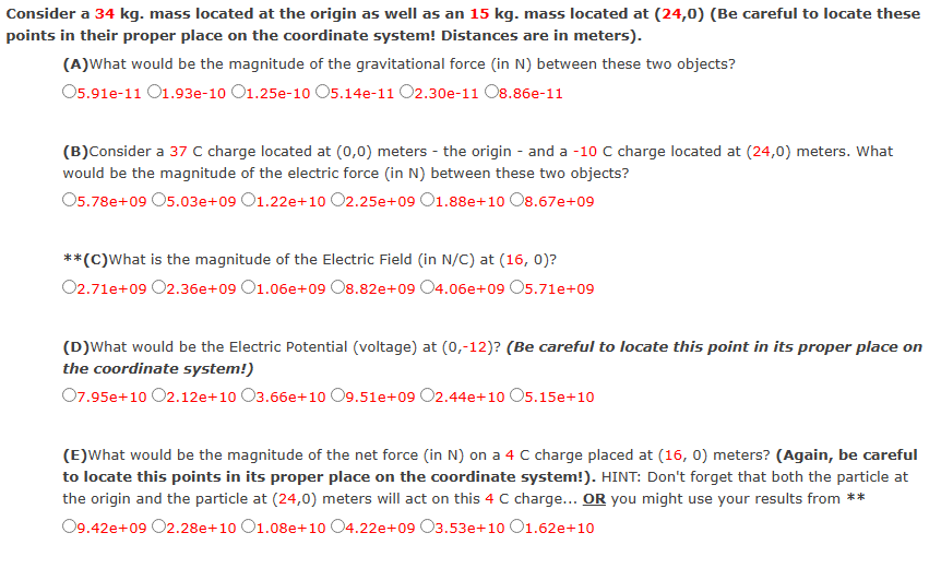 Solved nsider a 34 kg. mass located at the origin as well as | Chegg.com