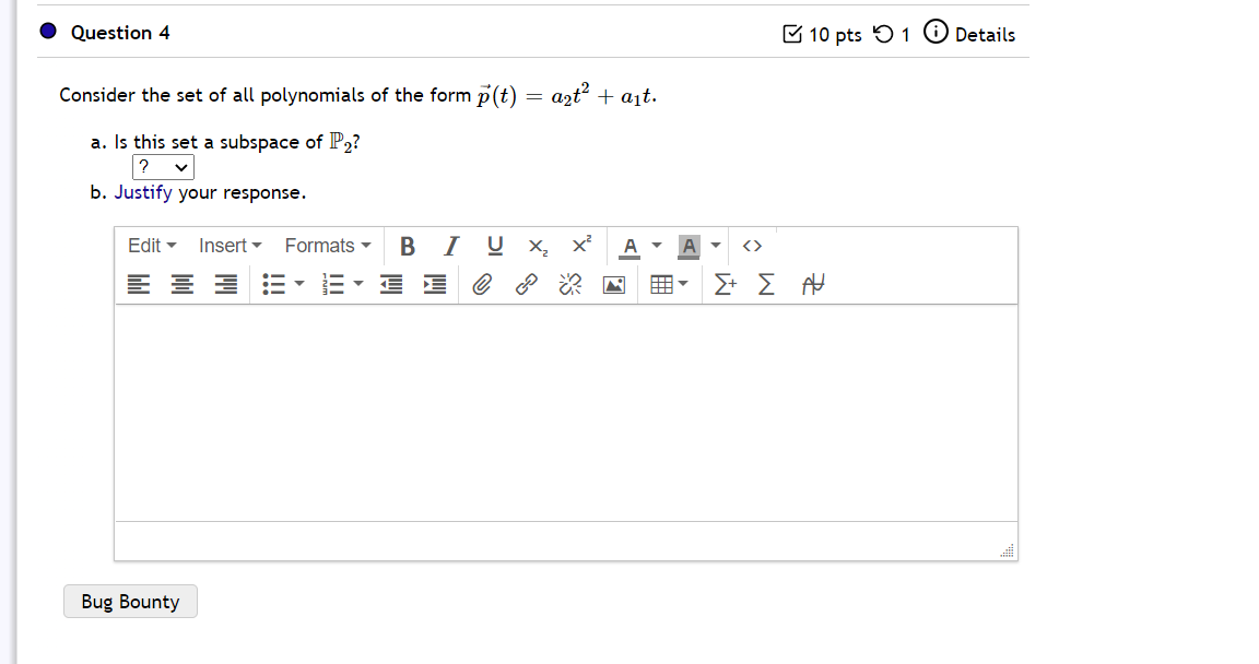 Solved Consider the set of all polynomials of the form | Chegg.com
