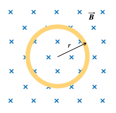 Solved A circular loop of wire is in a spatially uniform | Chegg.com
