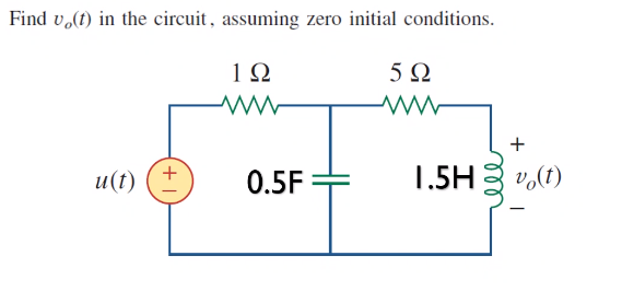 Solved Find vo(t) in the circuit, assuming zero initial | Chegg.com