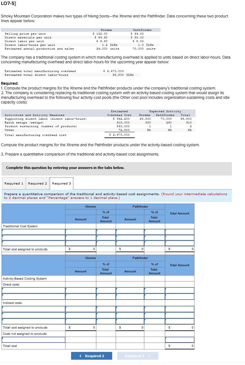 Solved Problem 7-17 (Algo) Comparing Traditional and | Chegg.com