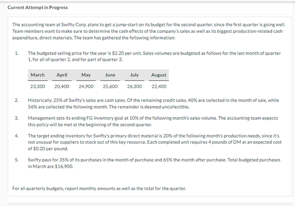 Solved The accounting team at Swifty Corp. plans to get a | Chegg.com
