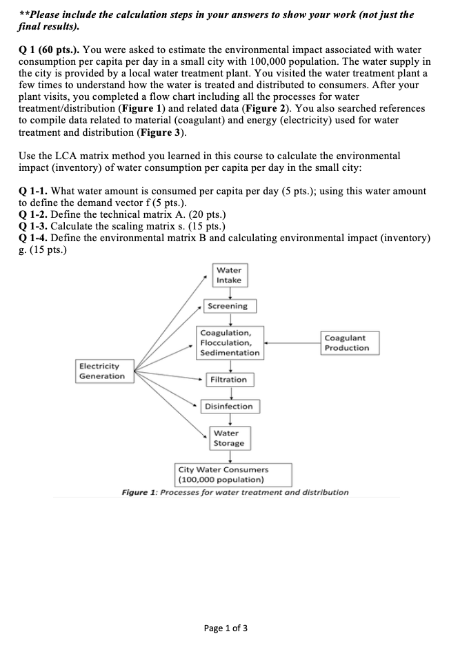 Solved **Please include the calculation steps in your | Chegg.com
