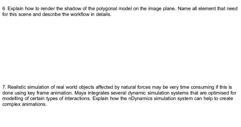 Solved 6. Explain how to render the shadow of the polygonal | Chegg.com
