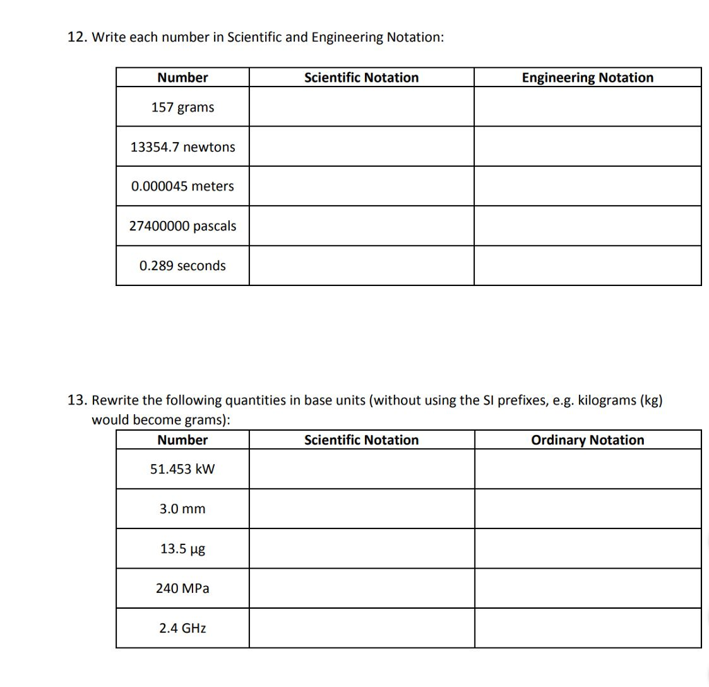 Solved 12. Write each number in Scientific and Engineering | Chegg.com Solved 12. Write each number in Scientific and Engineering | Chegg.com