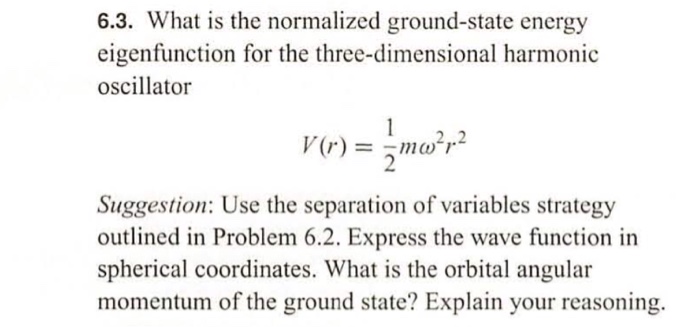 Solved What is the normalized ground-state energy | Chegg.com