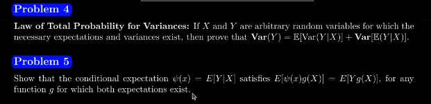 Solved Law of Total Probability for Variances: If X and Y | Chegg.com