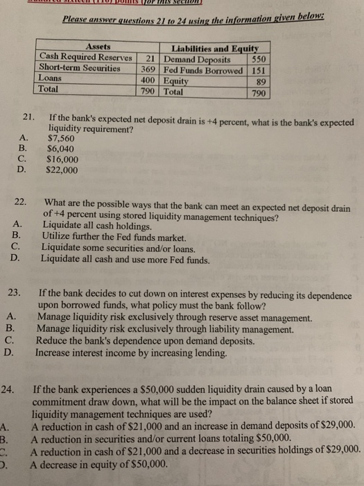 Solved Please auswer suestions 21 to 24 using the | Chegg.com