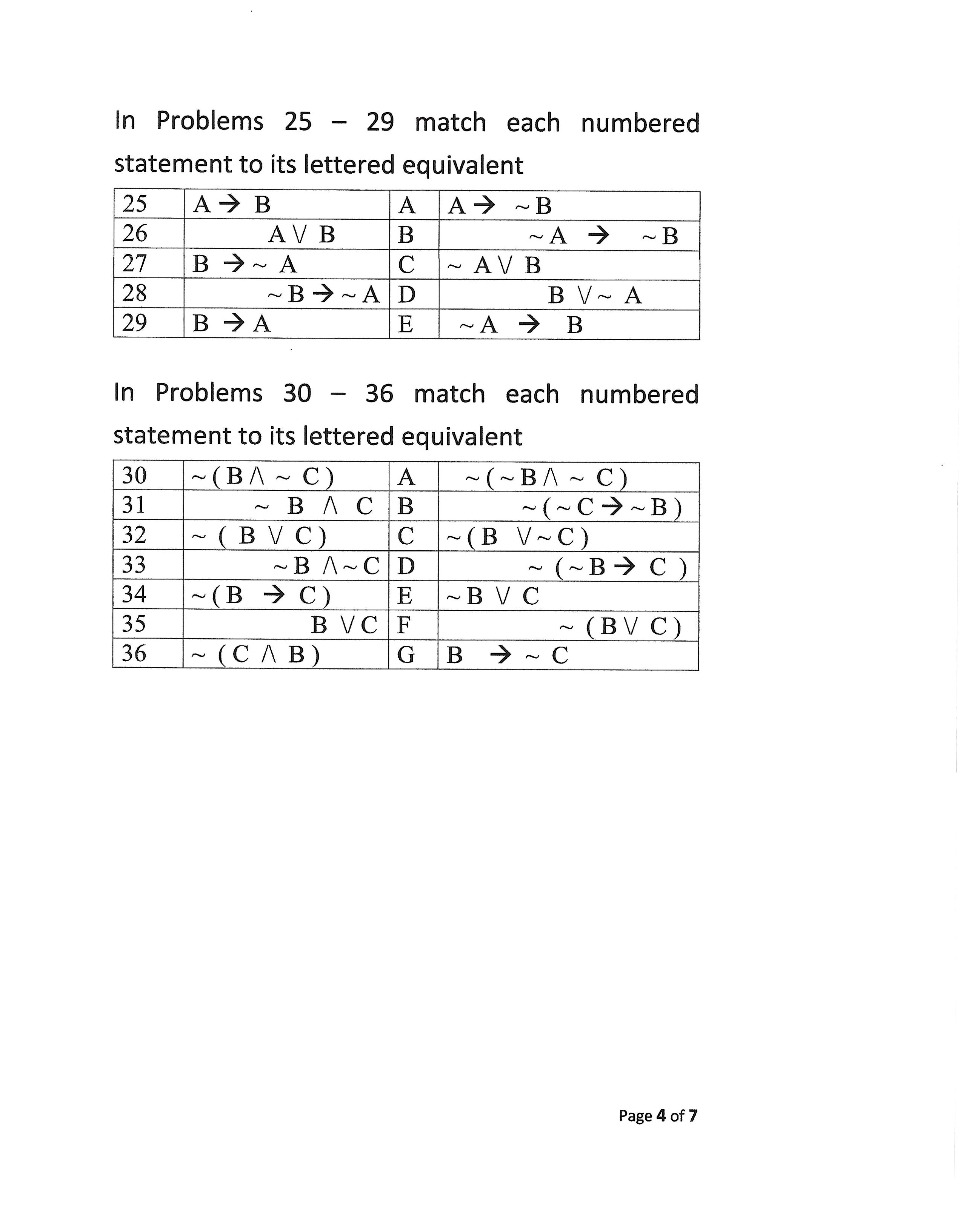 Solved In Problems 25 - 29 match each numbered statement to | Chegg.com
