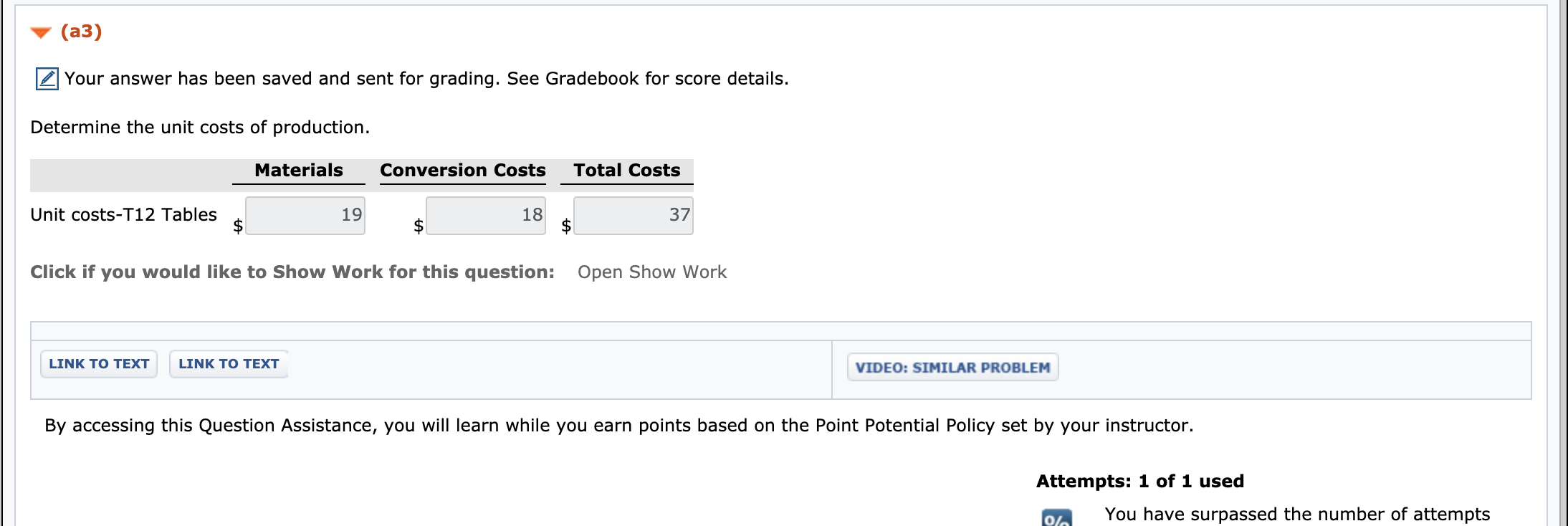 Solved Problem 3-3A (Video) (Part Level Submission) Thakin | Chegg.com