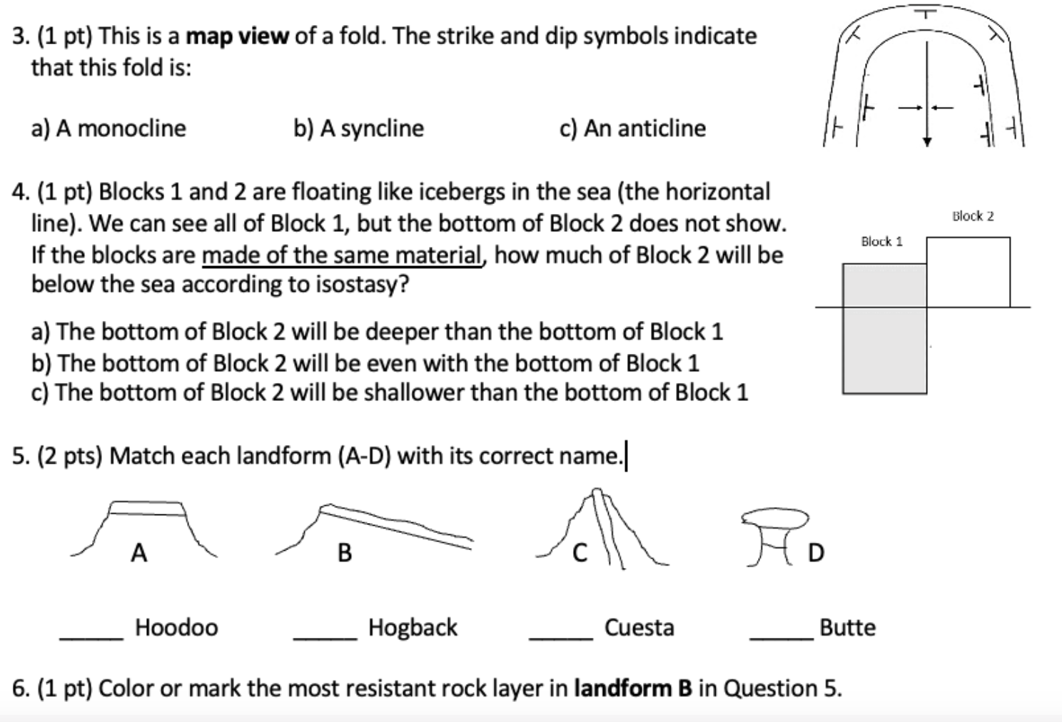 Solved 3. (1 pt) This is a map view of a fold. The strike | Chegg.com