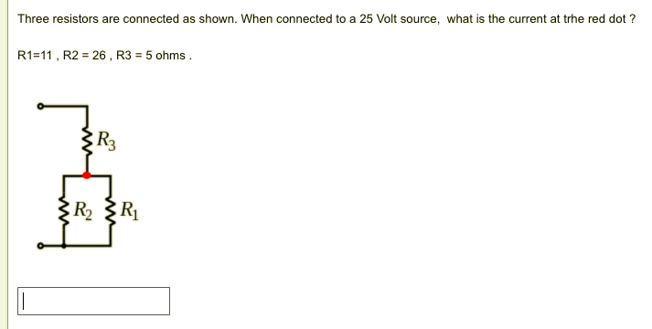 Solved Three resistors are connected as shown. When | Chegg.com