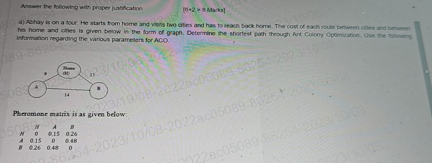 Solved Answer the following with proper justification [6+2=8 | Chegg.com