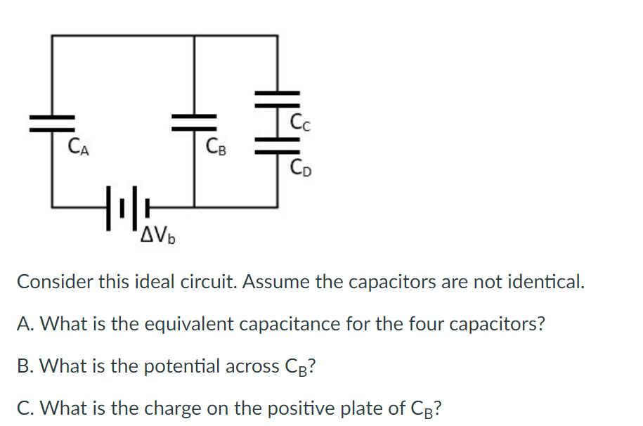 Solved Consider this ideal circuit. Assume the capacitors | Chegg.com