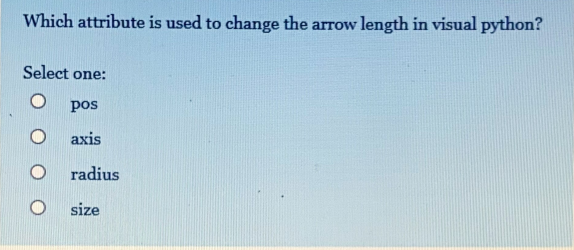 Solved Which attribute is used to change the arrow length in | Chegg.com
