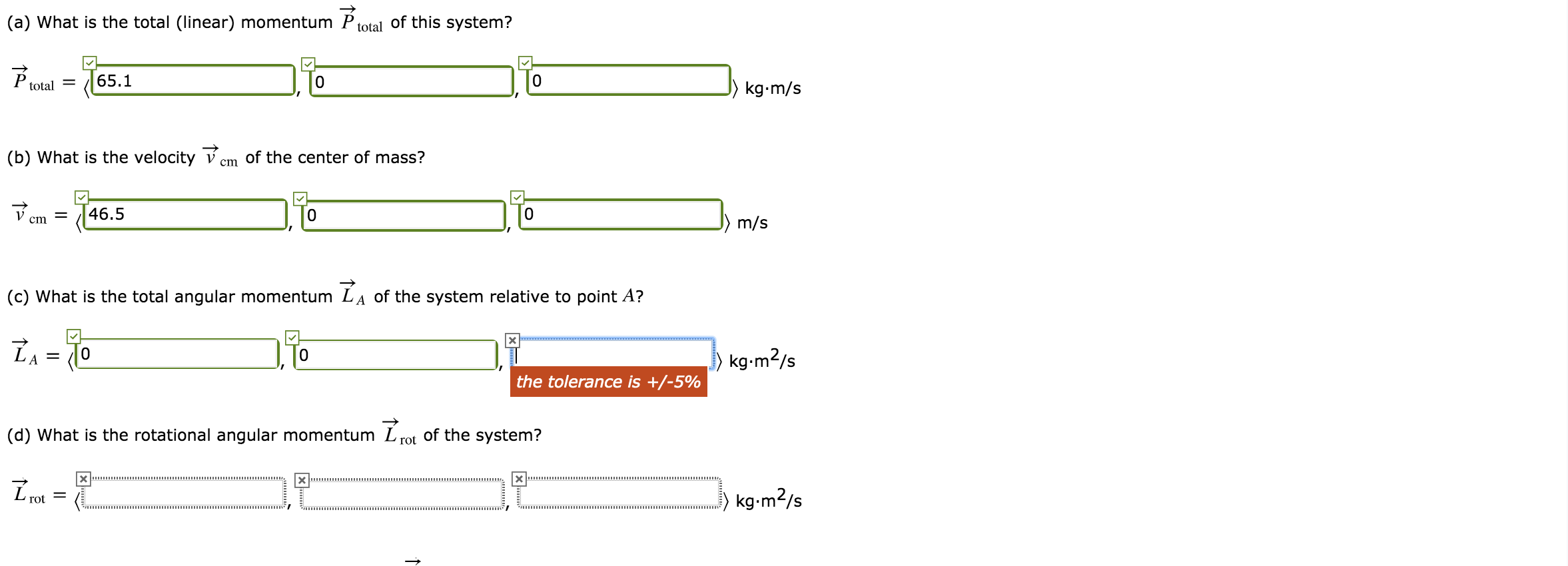 Solved Two small objects each of mass m =0.7 kg are | Chegg.com