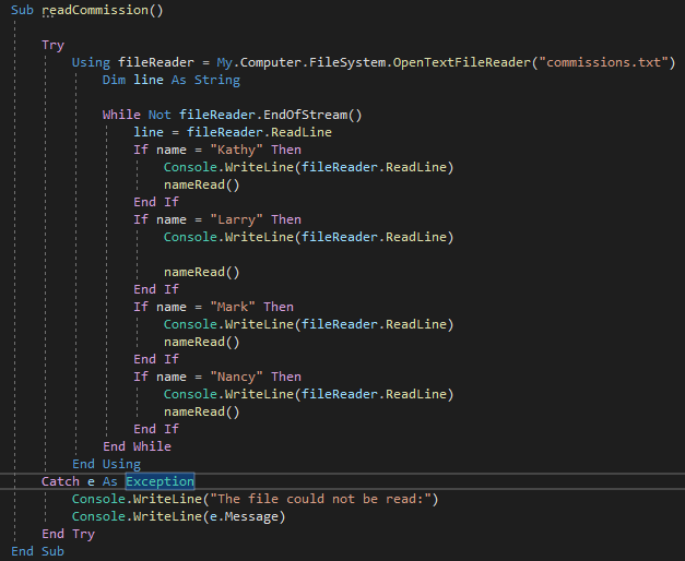 Solved In Visual Basic.NET, I am making this console | Chegg.com