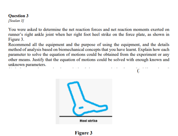 Solved Question 3 Soalan 3] You were asked to determine the | Chegg.com