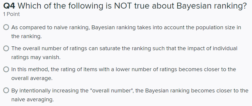 Solved Q4 Which of the following is NOT true about Bayesian | Chegg.com
