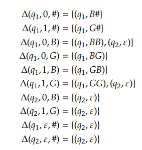 Solved Given the PDA 𝑀 = ({𝑞1, 𝑞2}, {0, 1}, {#, 𝐵, 𝐺}, | Chegg.com