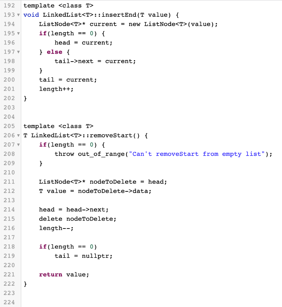 C++. LinkedList Split. Provide code and screenshots | Chegg.com