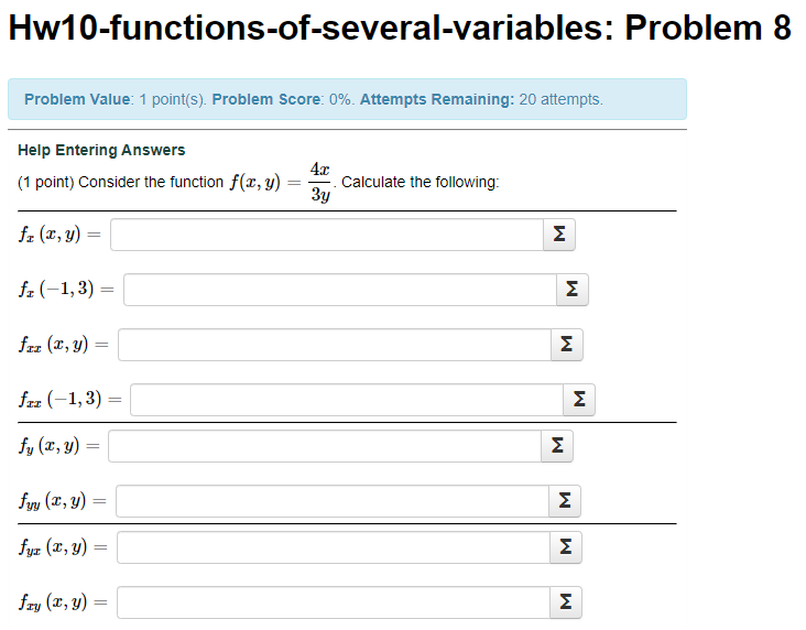 Solved Hw10 Functions Of Several Variables Problem 8
