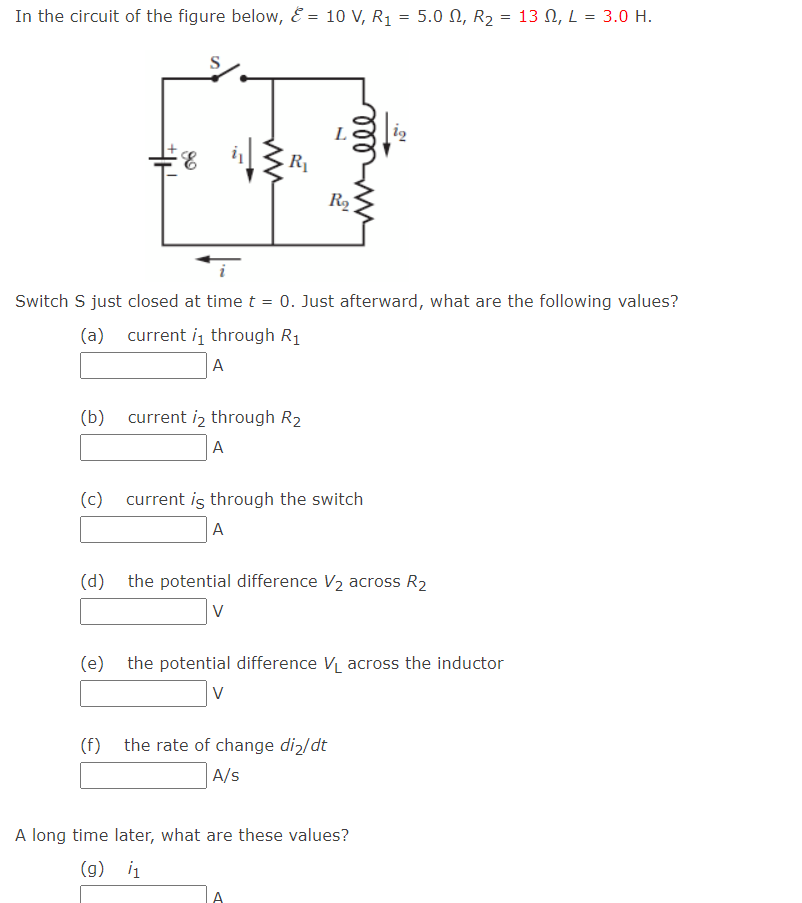Solved In the circuit of the figure below, E=10 | Chegg.com