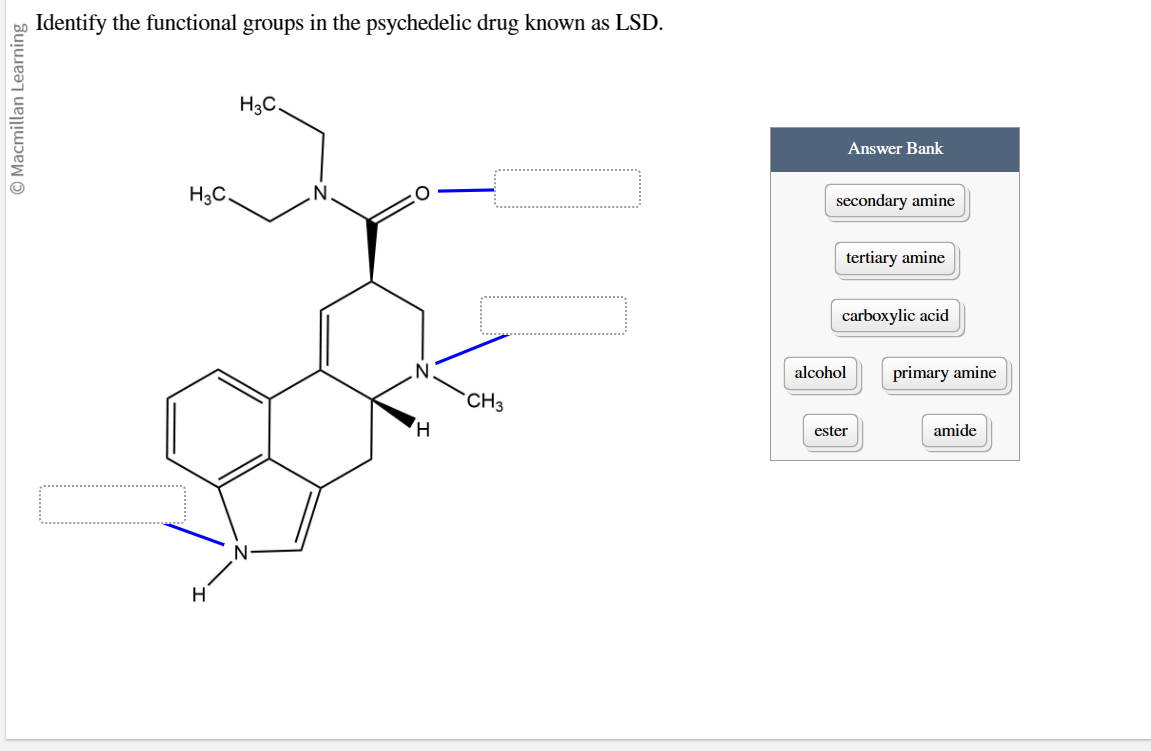 Solved Identify the functional groups in the psychedelic | Chegg.com