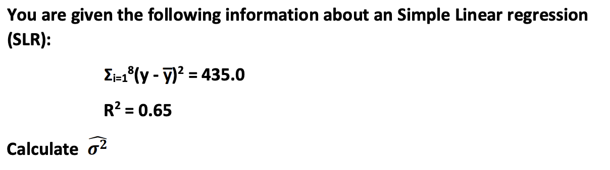 Solved You are given the following information about an | Chegg.com