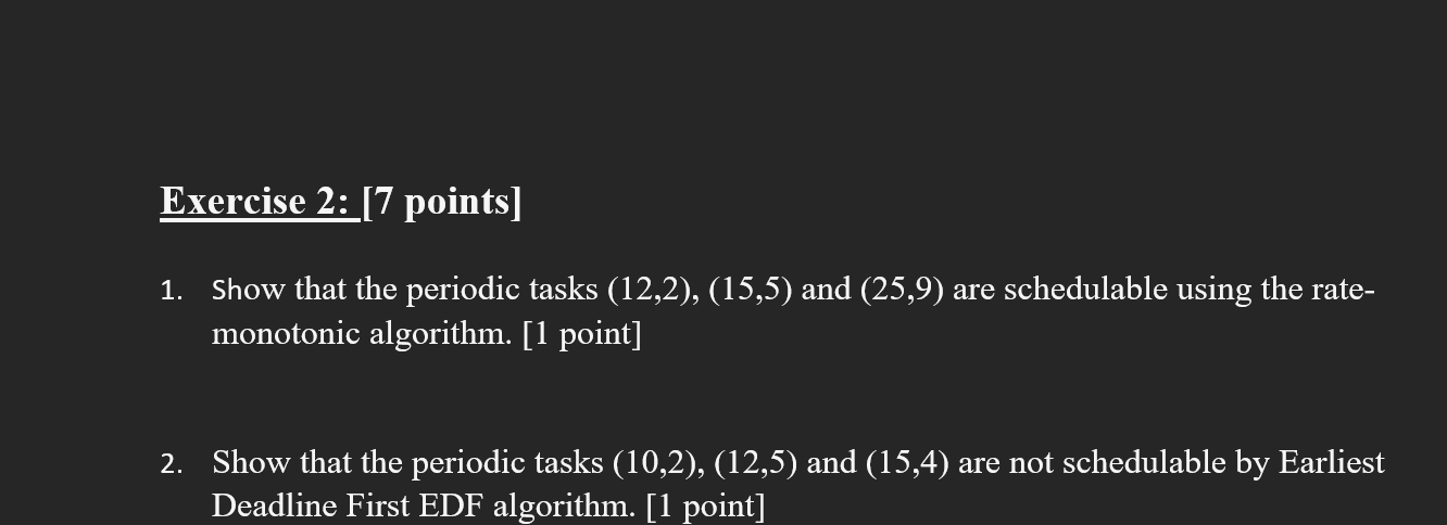 Solved Exercise 2: [7 points] 1. Show that the periodic | Chegg.com