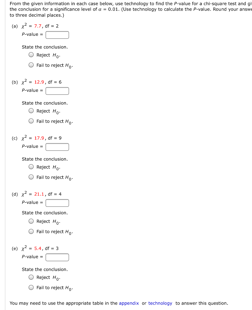 Solved From the given information in each case below, use | Chegg.com